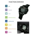 George Solar Digital Mens Wristwatch Waterproof 50M with Stopwatch ...
