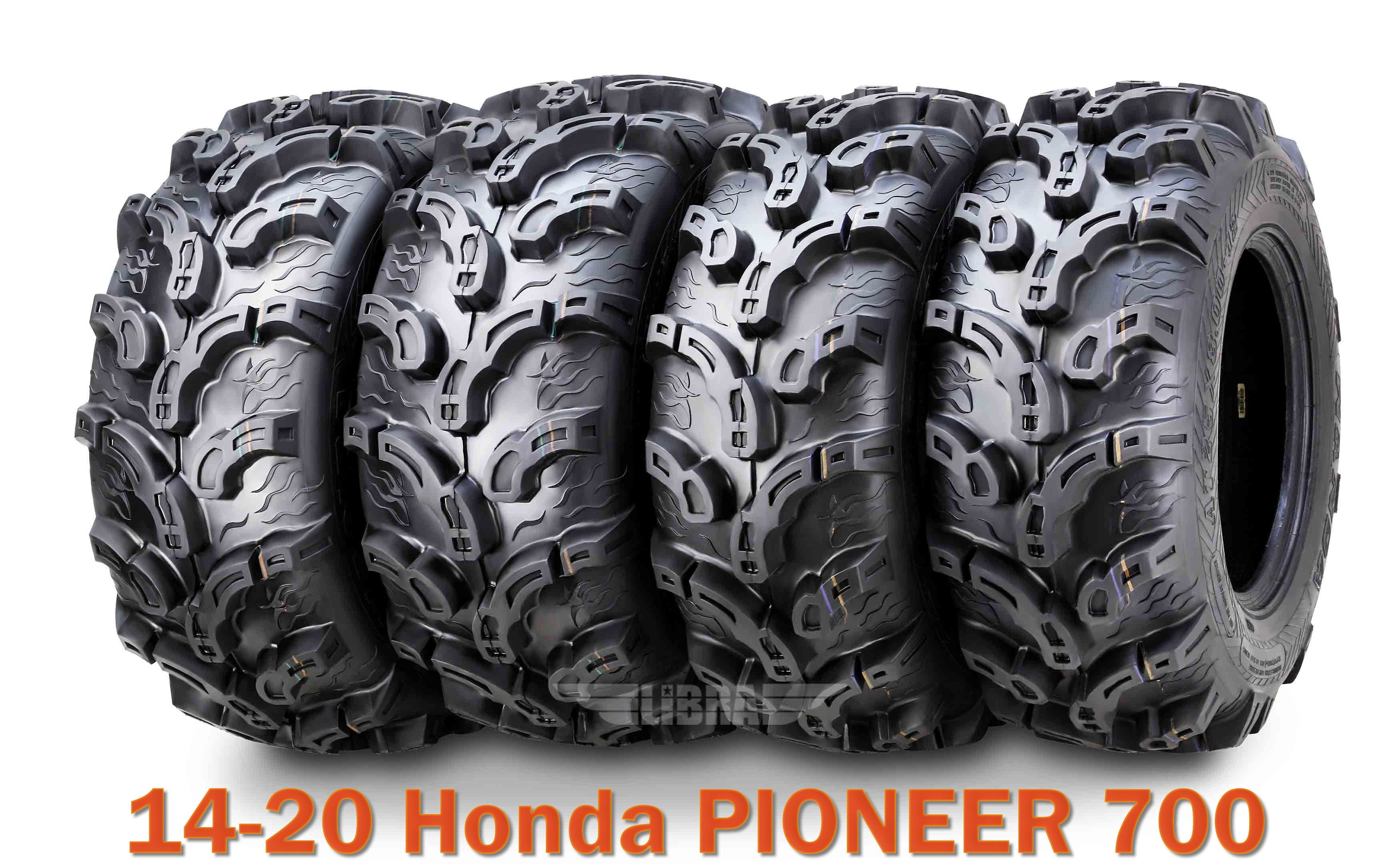 (4) WANDA 25X8X12 25X10X12 fit 14-20 Honda PIONEER 700 ATV Tire Set ...