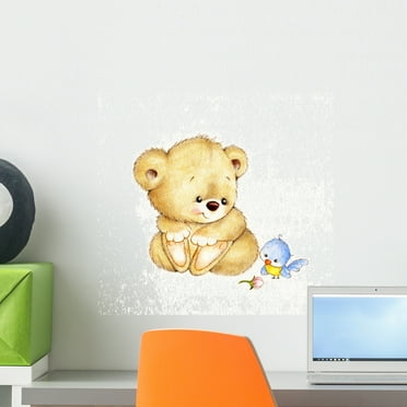 Teddy Bears Love Wall Decal by Wallmonkeys Peel and Stick Graphic (12 ...