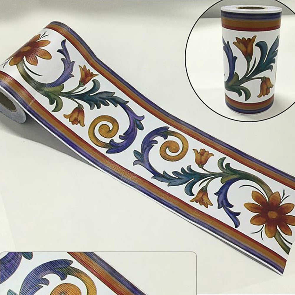 GloryStar 10M Self Adhesive Skirting Line Wall Sticker PVC Art Mural ...
