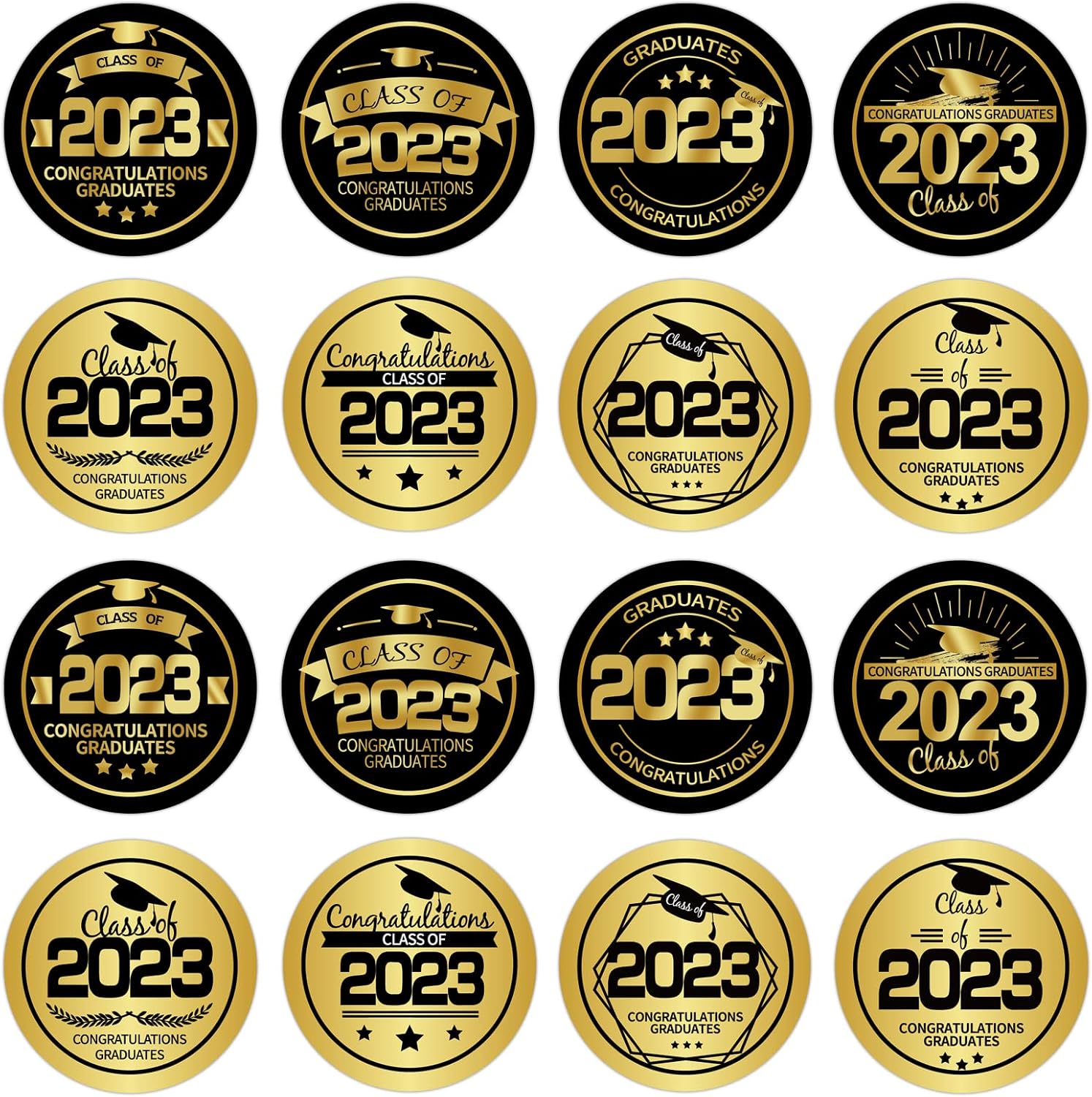shiyou-112PCS Graduation Stickers Class of 2023 Candy Stickers ...