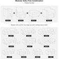 Belffin Corduroy Ottoman Modular Sectional Couch Module Parts ...