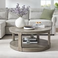 40inch Large Curved 2 Tier Traditional Round Circle Wooden Center ...
