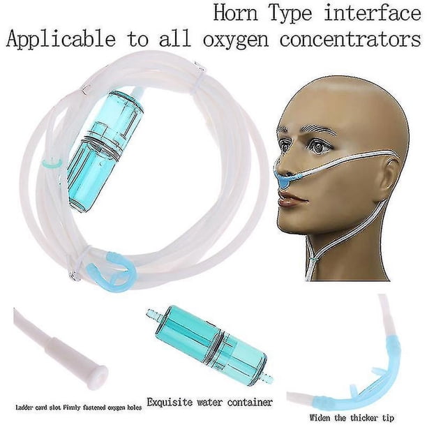 3-way T Straight Tube Oxygen Nasal Cannula Silicone Tube Concentrator ...