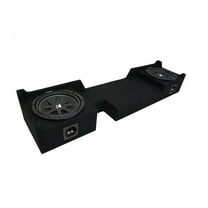 04-08 Ford F-150 Ext Super Cab Truck Harmony R104 Dual 10" Sub Box & HA-A400.1 - Walmart.com