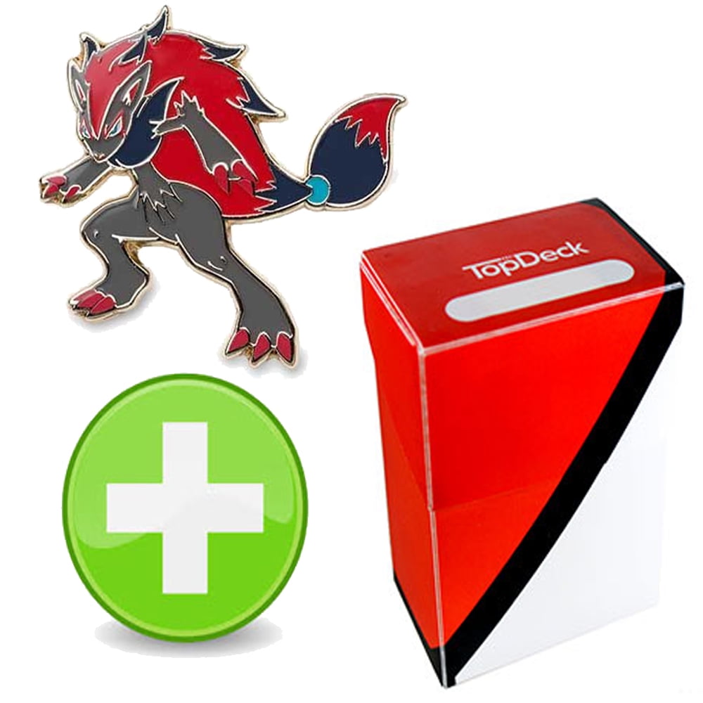 Pokemon Zoroark Pin with Pokeball TopDeck Deck Box - Walmart.com