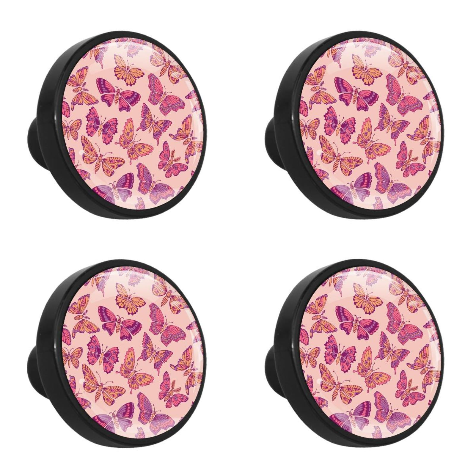 4 Pcs Butterfly Knobs for Kitchen Cabinet Cupboard Dresser Bookcase ...