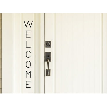 VWAQ Hello Front Door Decal Welcoming Home Decor Vinyl Sticker ...
