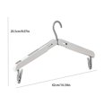 Foldable Clothes Hangers With Clips, Portable Travel Design, Set of 5 ...