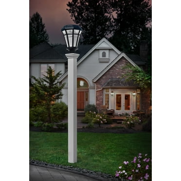 Vita 6"L x 6"W x 74"H Portsmouth Vinyl Lamp Post, White, VA94430 ...