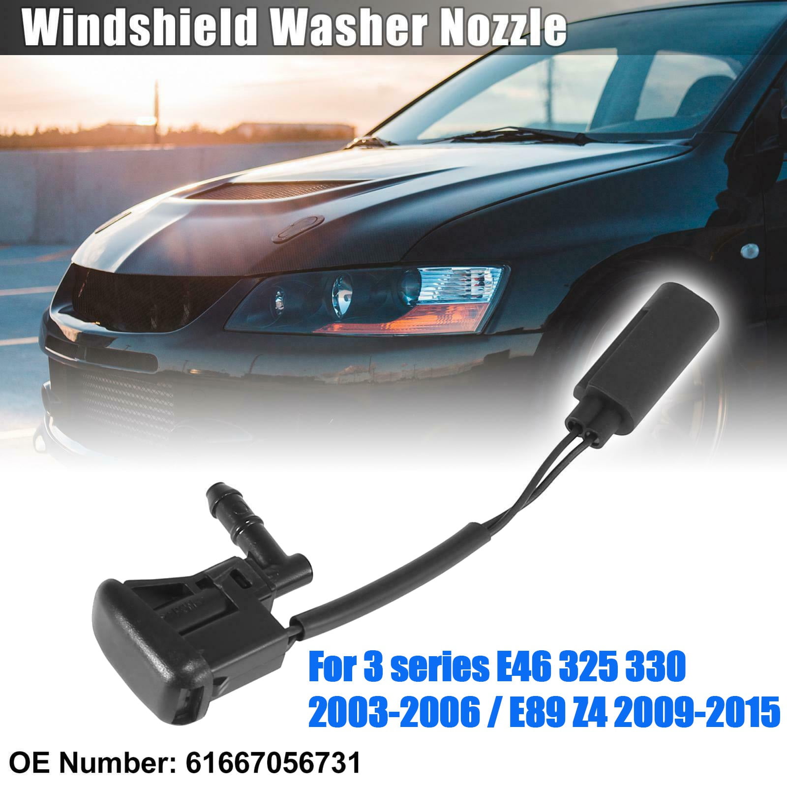 E46 Windshield Washer Nozzle Replacement