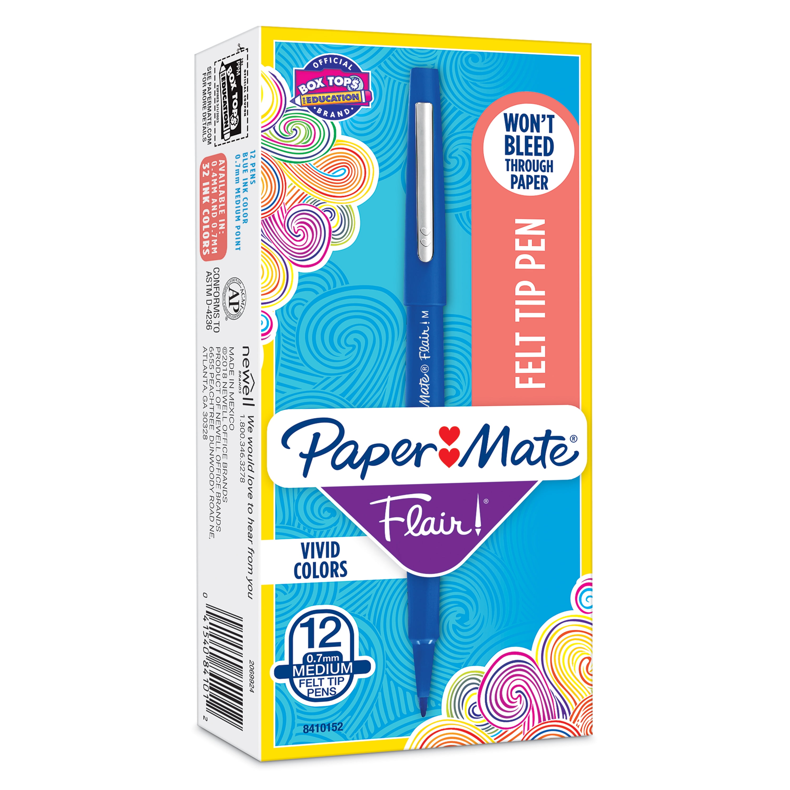 Paper Mate Flair Felt Tip Pens Medium Point 0 7mm Blue 12 Count paper-mate-flair-felt-tip-pens-medium-point-0-7mm-blue-12-count