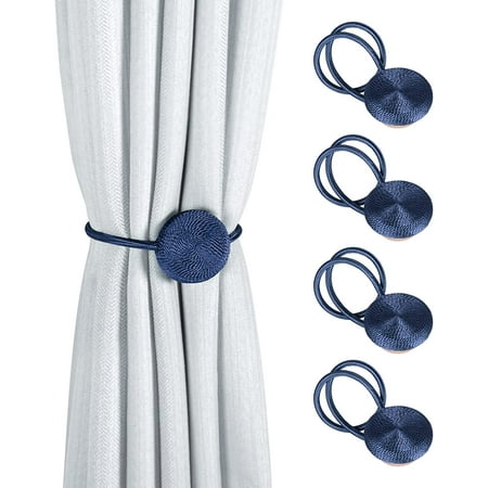 HUACA 4 Pièces Magnétique Embrasses à Rideaux Attache Rideaux Aimantée ...