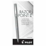 Pilot Razor Point II Super Fine Marker Pen, Metallic, Smooth Writing ...
