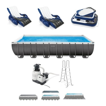 Intex 24' x 12' x 52" Ultra XTR Rectangular Frame Swimming Pool Set ...
