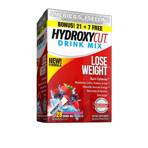 Suplemento de Perdida de Peso Hydroxycut Drink Mix Arandano 28 Unidades Hydroxycut HV48577 ...