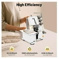Serger Sewing Machine, 4-Thread Serger Overlock Sewing Machine 80W 1200 ...
