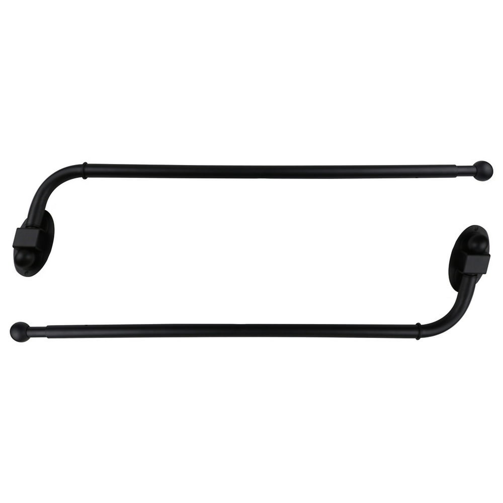 Urbanest Swing Arm Rods, 3/4", 24"-38", Black, Set of 2 - Walmart.com ...