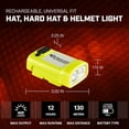 61631-400 lumen rechargeable hands-free universal helmet, helmet and ...