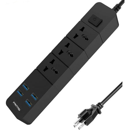 Universal Power Strip with USB Outlets 100-250V 10A 2500W Power Socket ...