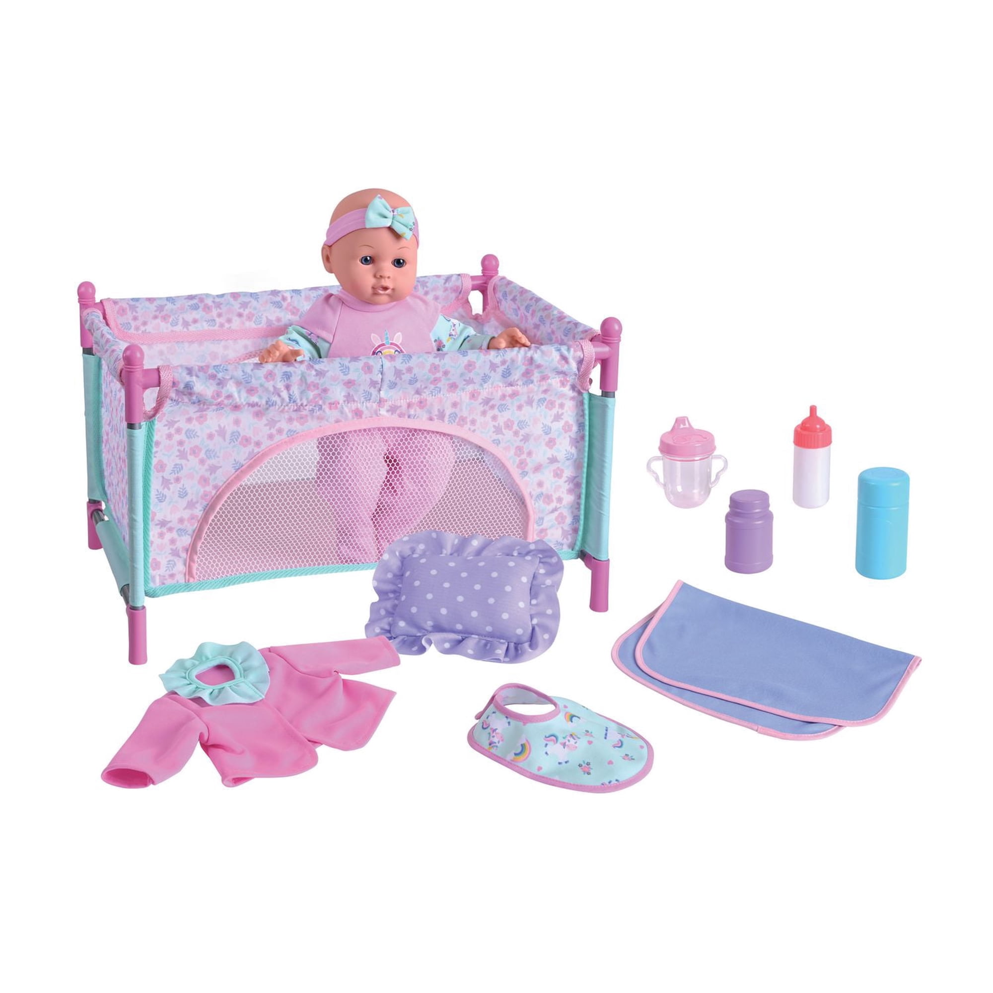 Click here for My Sweet Baby Baby Doll With Playpen Play Set prices