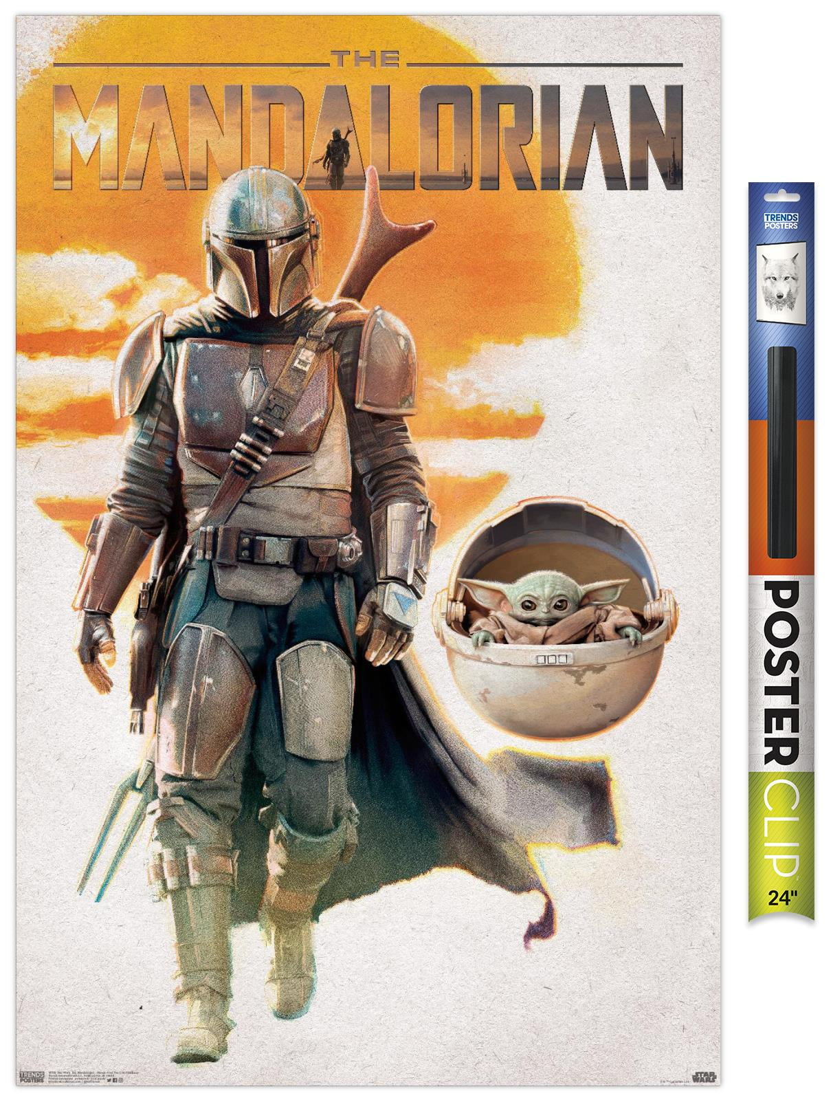 Star Wars Mandalorian Mando Poster Cotton Fabric Craft Supplies & Tools ...