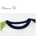 Green Boys Long Sleeve Tshirts Color Block Tee Tops for Boy Crewneck ...
