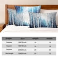 Blue Forest Throw Pillow Covers 16 x 16 Inch Pillow Covers Set of 4 ...