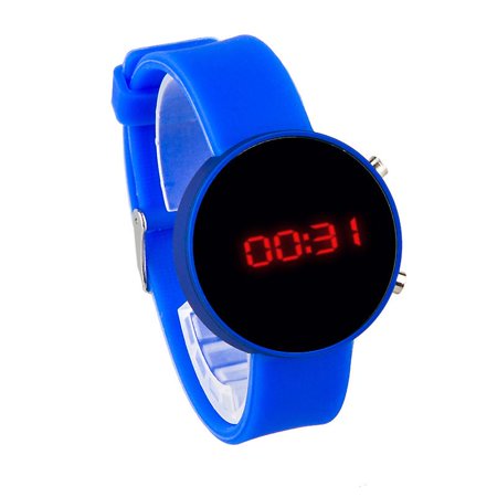Women Digital Watches Led Display Watch Women Clock Digital Watch-navy ...
