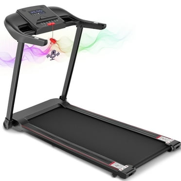 SuperFit Up To 7.5MPH 2.25HP 2 in 1 Dual Display Screen Treadmill ...