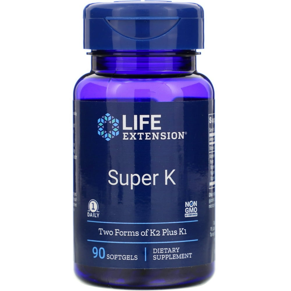 Life Extension Super K 90 Softgels - 2 Packs - Walmart.com - Walmart.com