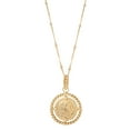 JS Jessica Simpson Women’s Gold Plated Sterling Silver Coin Pendant, 18 ...