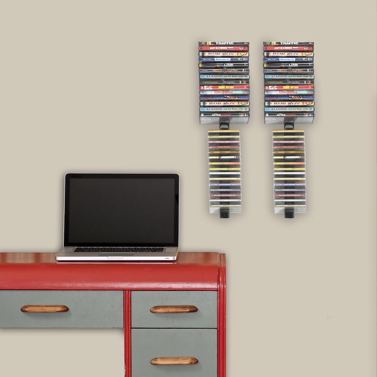 Space Saving Cd Racks Atlantic Media Stix Wall-Mount CD/DVD Storage ...