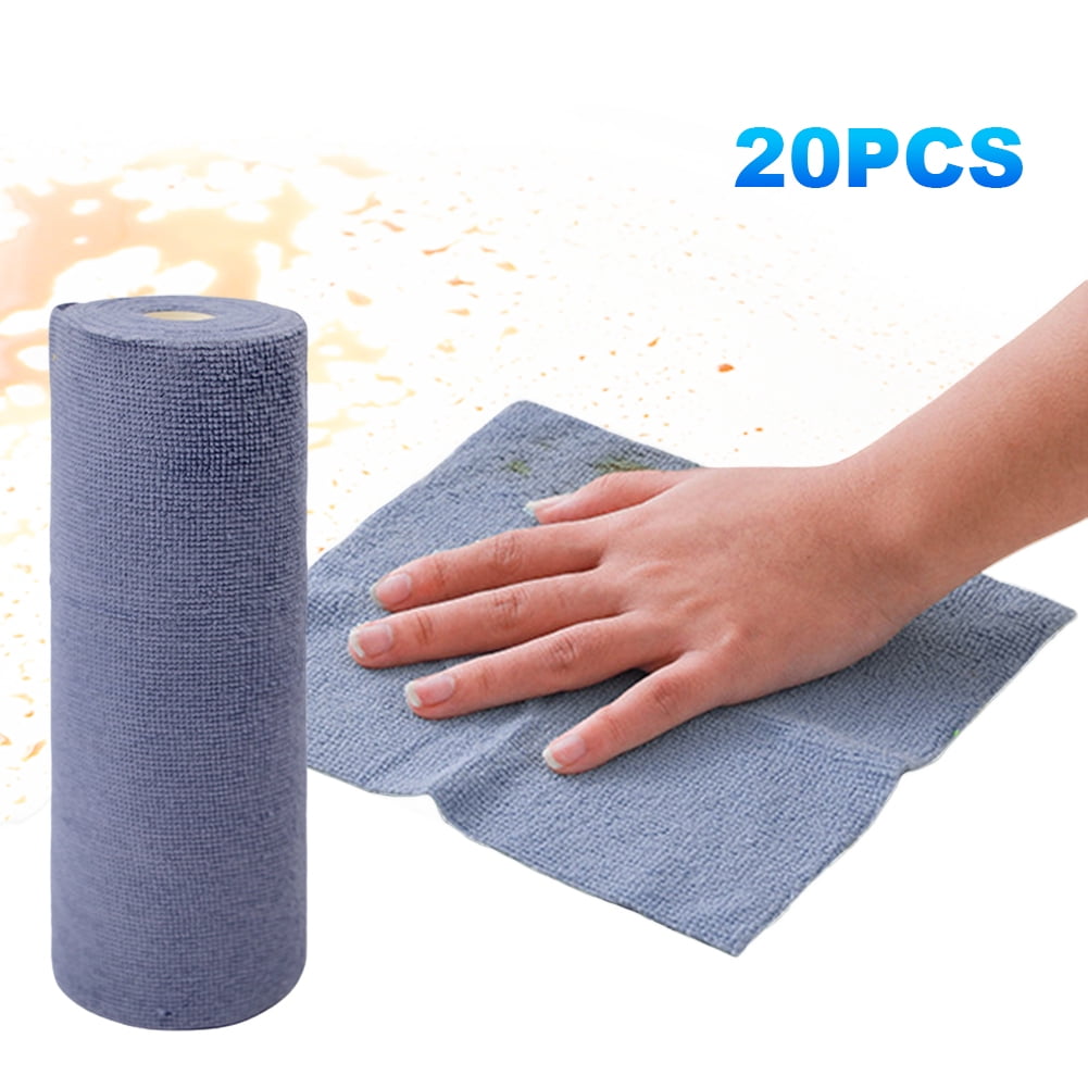 Toalla de limpieza microfibra Ygjytge 20 Piezas/rollo Súper Absorbente ...