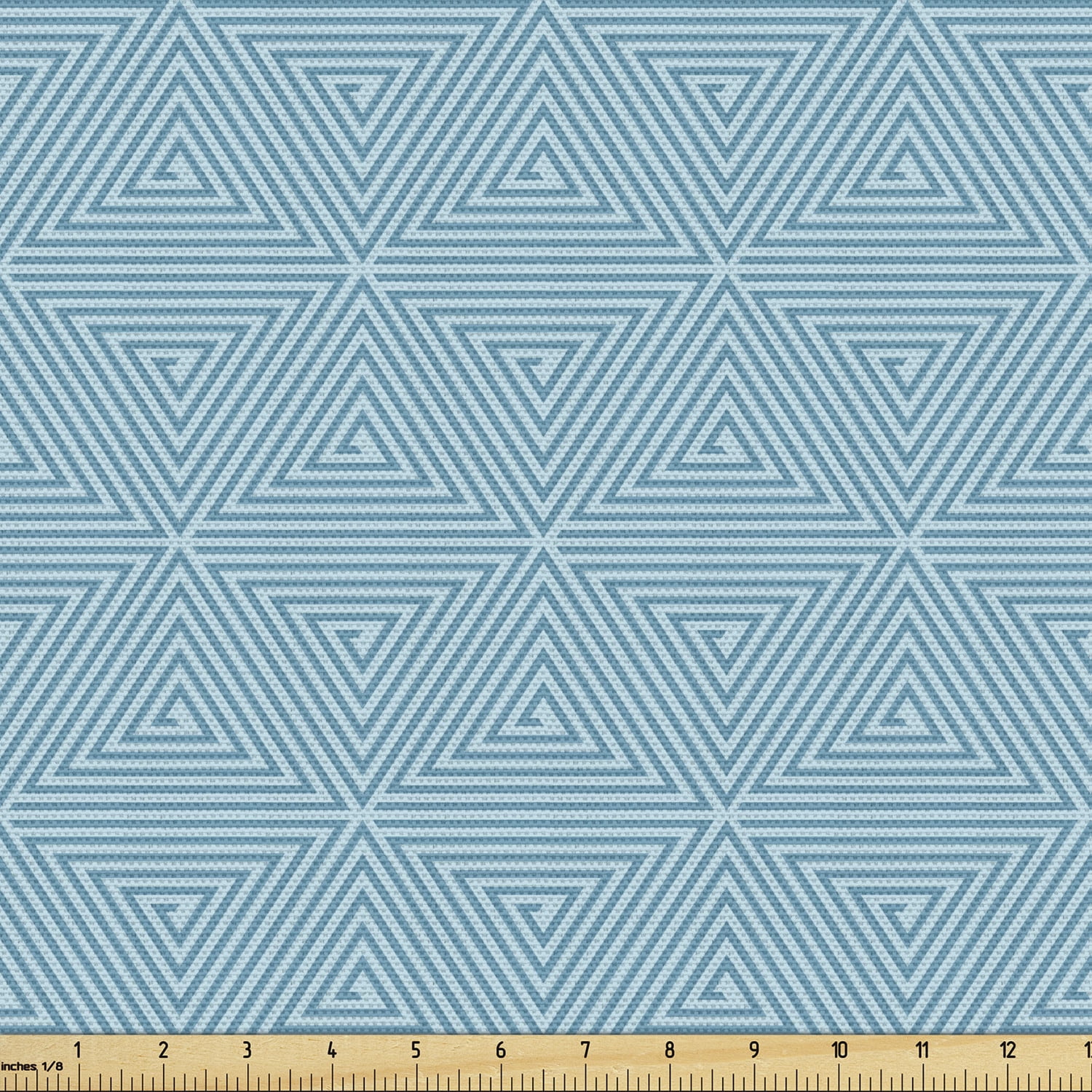 Geometric Fabric by the Yard, Retro Style Triangles Formed of Zigzag ...