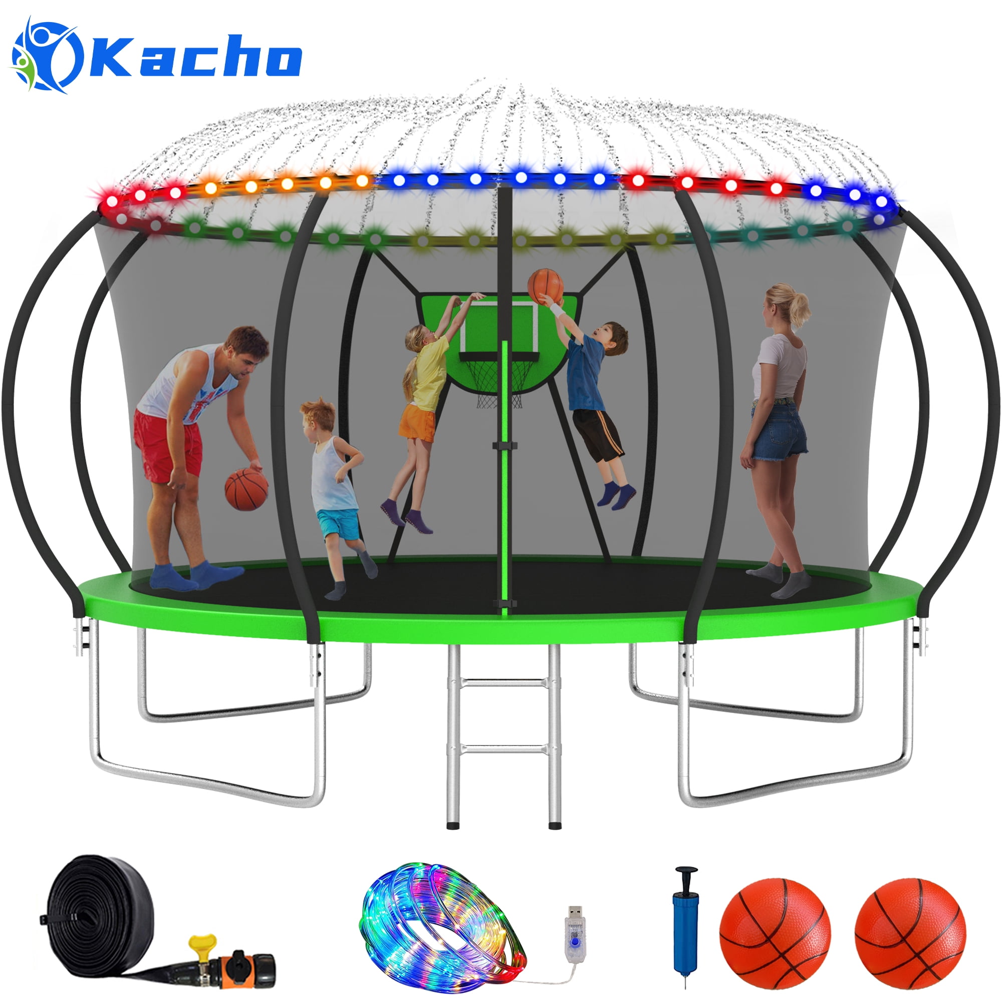 Click here for Kacho Trampoline  Trampoline With Enclosure Net 14... prices