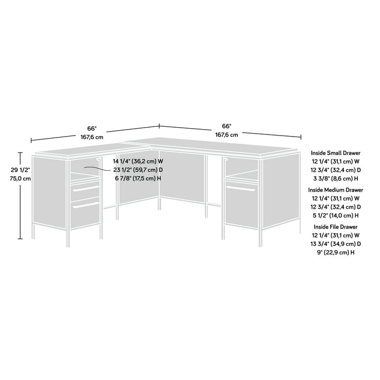 Sauder nova loft l shaped desk store