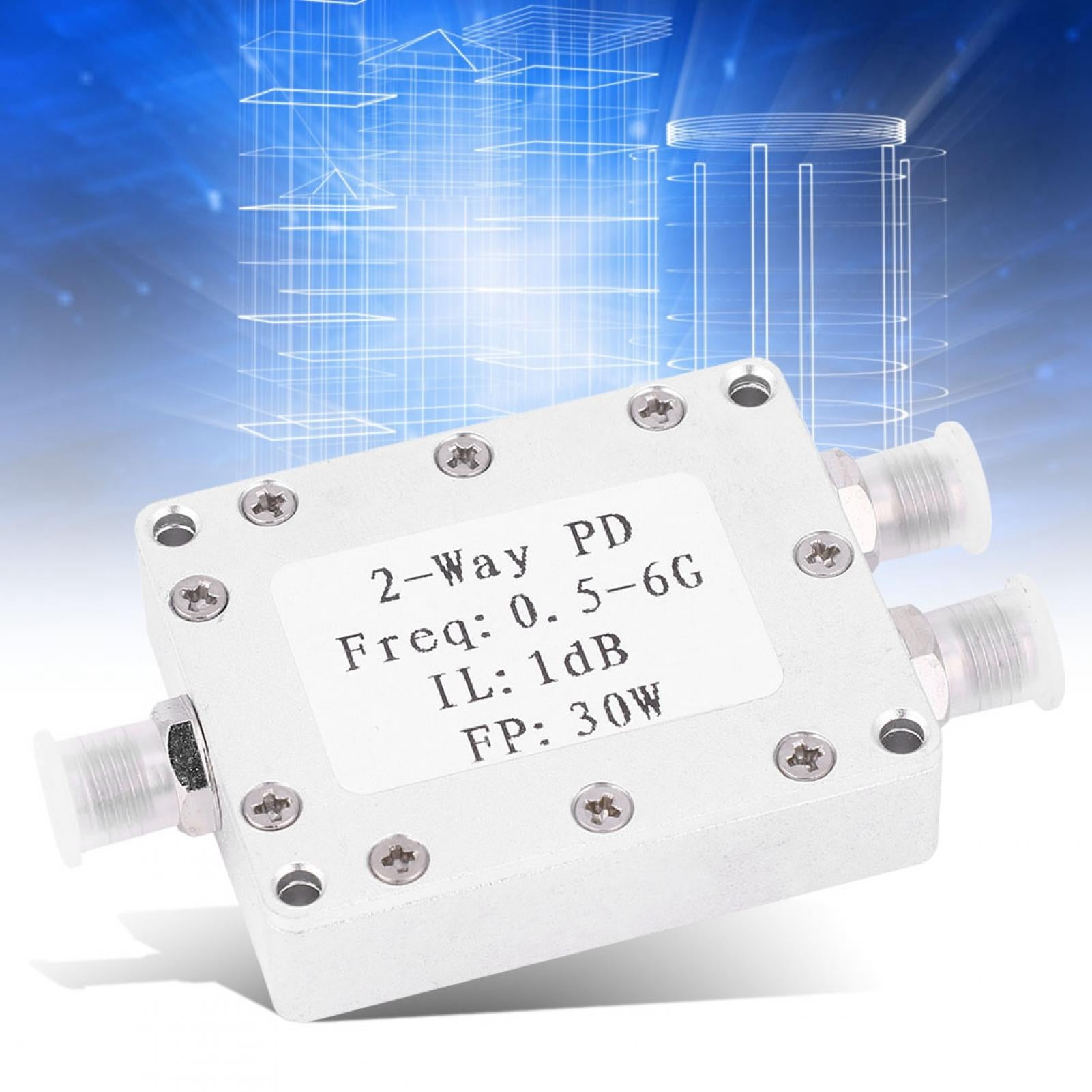 Módulo divisor de potencia, 0,5-6 GHz 30 W RF señal de potencia divisor de potencia divisor de ...