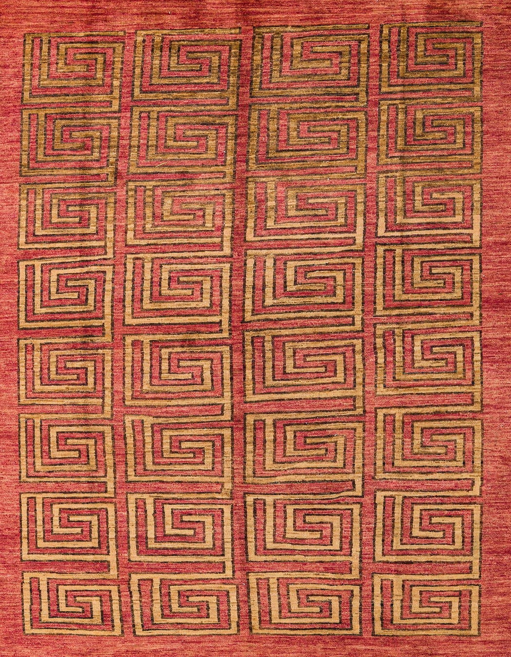 Ahgly Company Indoor Rectangle Abstract Red Abstract Area Rugs, 5' x 7 ...