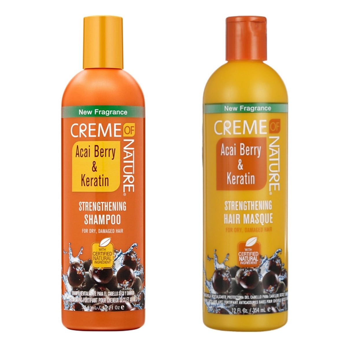 [ SET of 2 ] CREAM of NATURE - Acai Berry & Keratin Strengthening ...