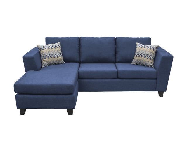 Sala esquinera Sedona AZUL 220 x 140 cm convertible a lado izquierdo o ...