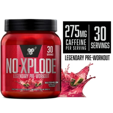 BSN N.O.-XPLODE Pre-Workout Powder, Creatine & Beta-Alanine, Grape Flavor, 60 Servings - Walmart.com