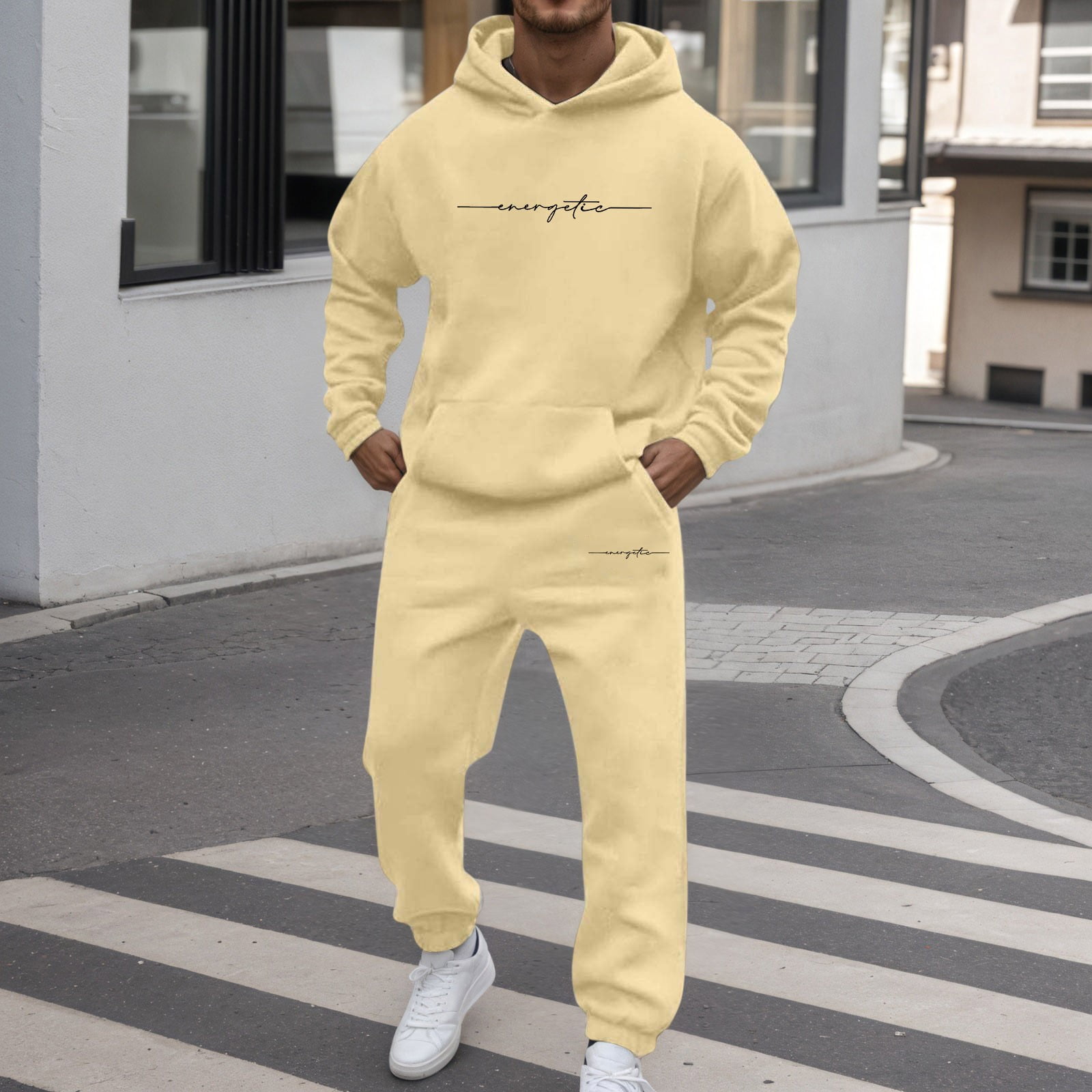 Click here for Dexiang Mens Stylish Hooded Tracksuit Set With Pri... prices