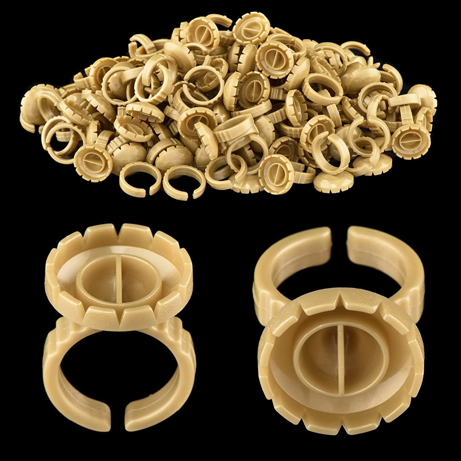 [200PCS] Volume Glue Ring Glue Cup for Lash Extension Fanning, Lash ...