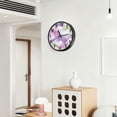 RMDQTR 12 Inch Sound-Activated LED Night Light Wall Clock Silent Sweep ...