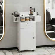 Ktaxon Barber Station Cabinet Wooden Hair Styling Storage Locker Beauty ...