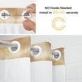 Autumn Mountains No Hook Shower Curtain with Snap in Liner, Orange ...