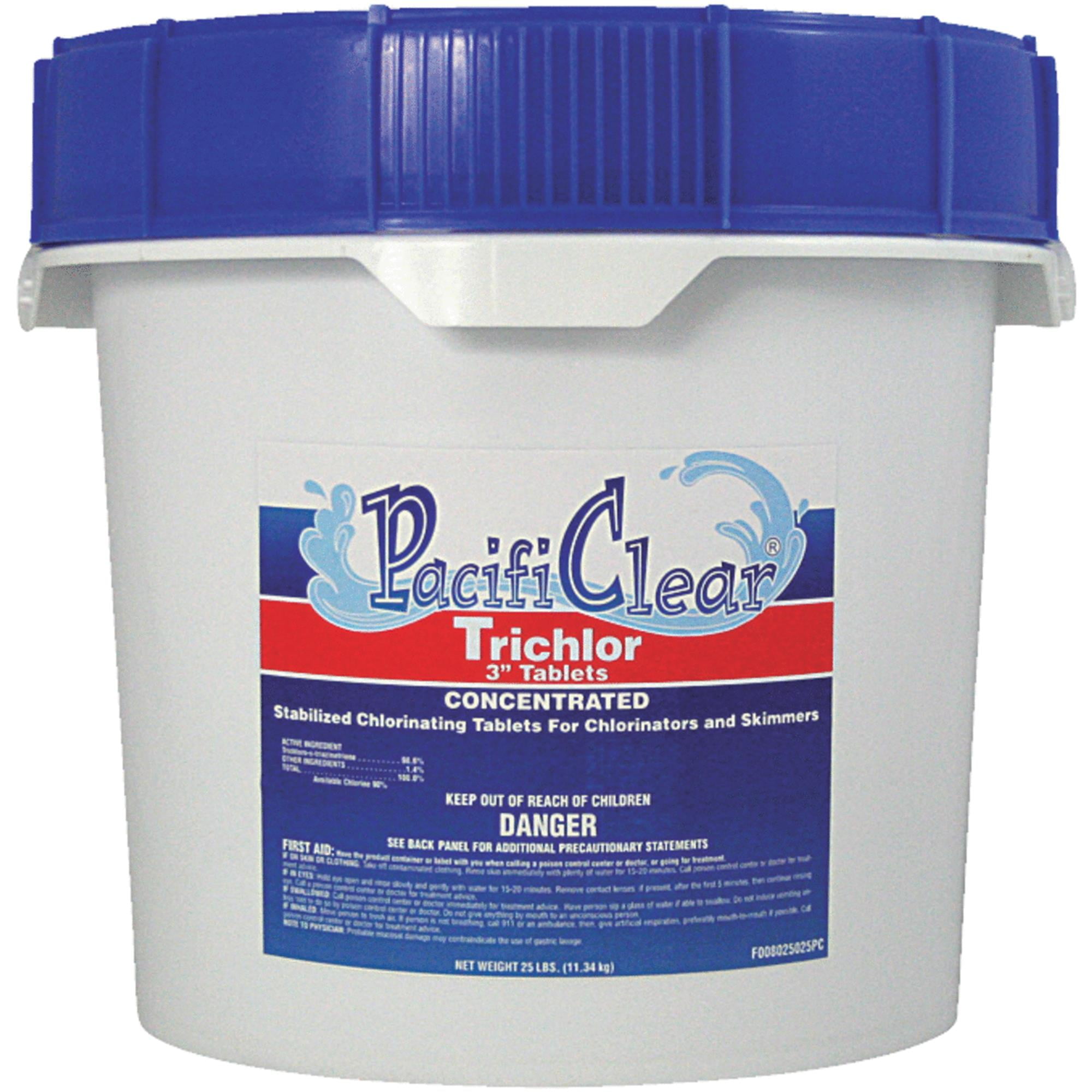 PacifiClear 3 In. Trichlor Chlorine Tablet - Walmart.com