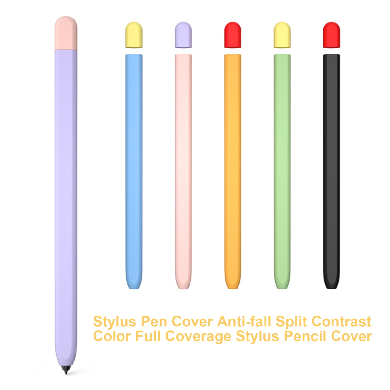 Stylus Pen Cover Anti-fall Split Contrast Color Full Coverage Stylus ...
