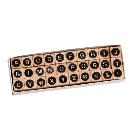 Set of Rubber Alphabet Stamp Set Scrapbook Planner Decorative Journals ...
